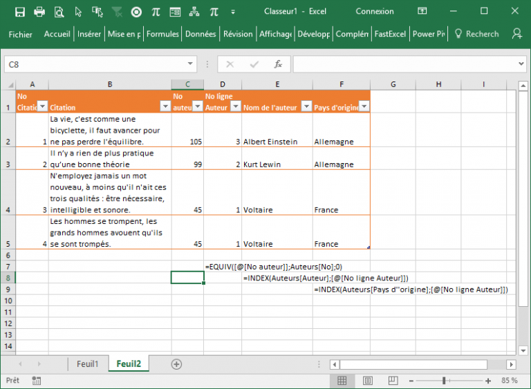 Index + Equiv vs. RechercheV - XLérateur